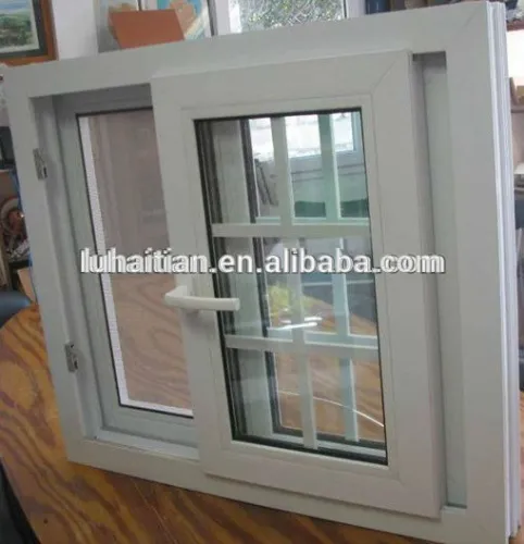 Customized Exterior Pvc Sliding Window With Grids, High Quality ...