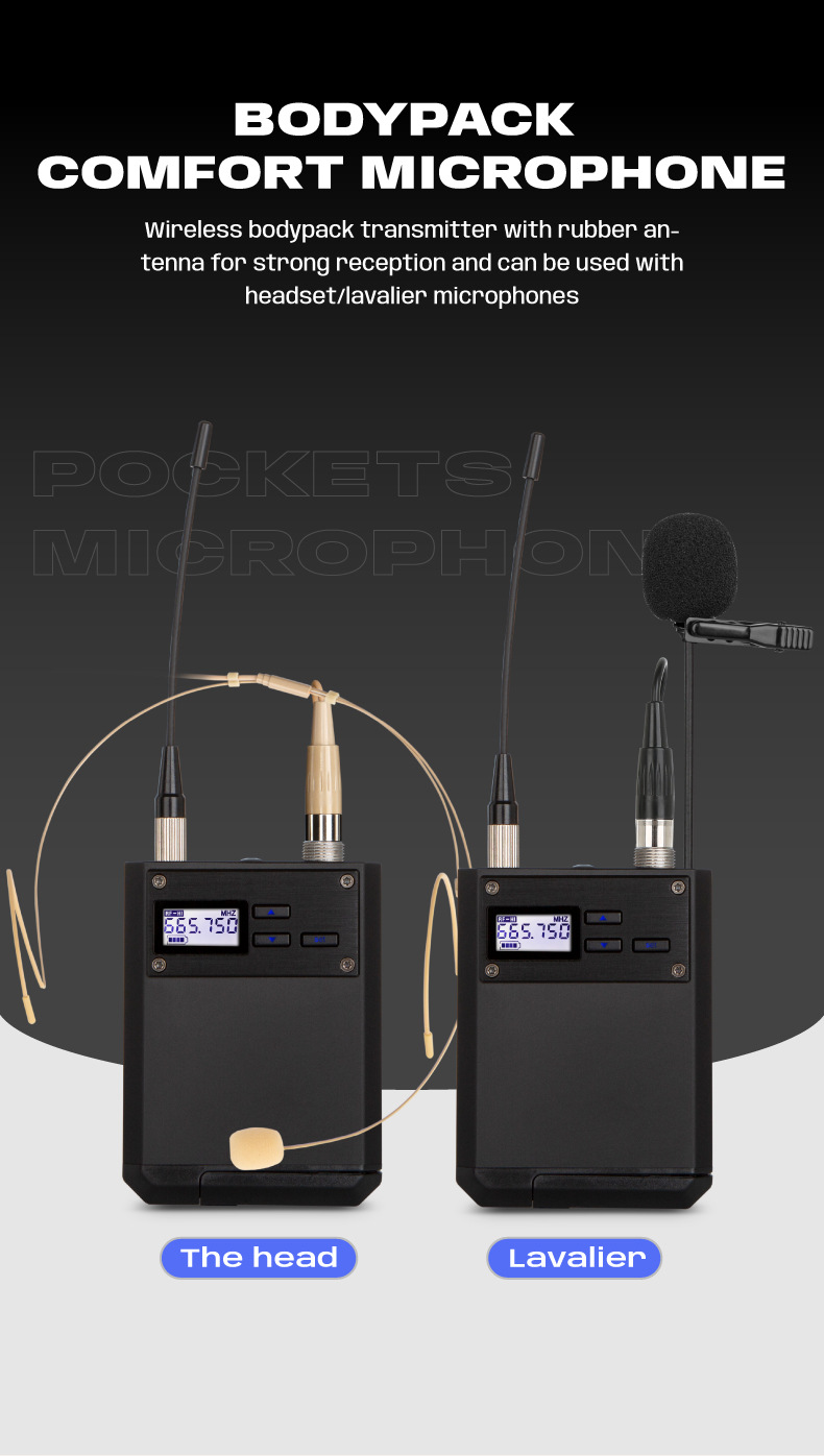 Xtuga X-26 True Diversity Wireless Microphone System For Church ...