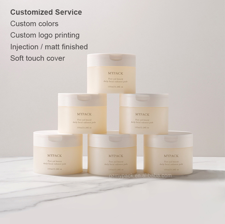 Mypack Matte Finish 100ml Round Pp Plastic Containers With Flip Top Cap ...