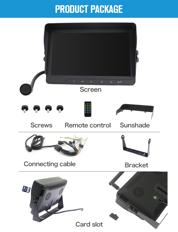 7 Inch Truck Dvr Monitor - Iso Factory Lcd Screen For Truck With ...