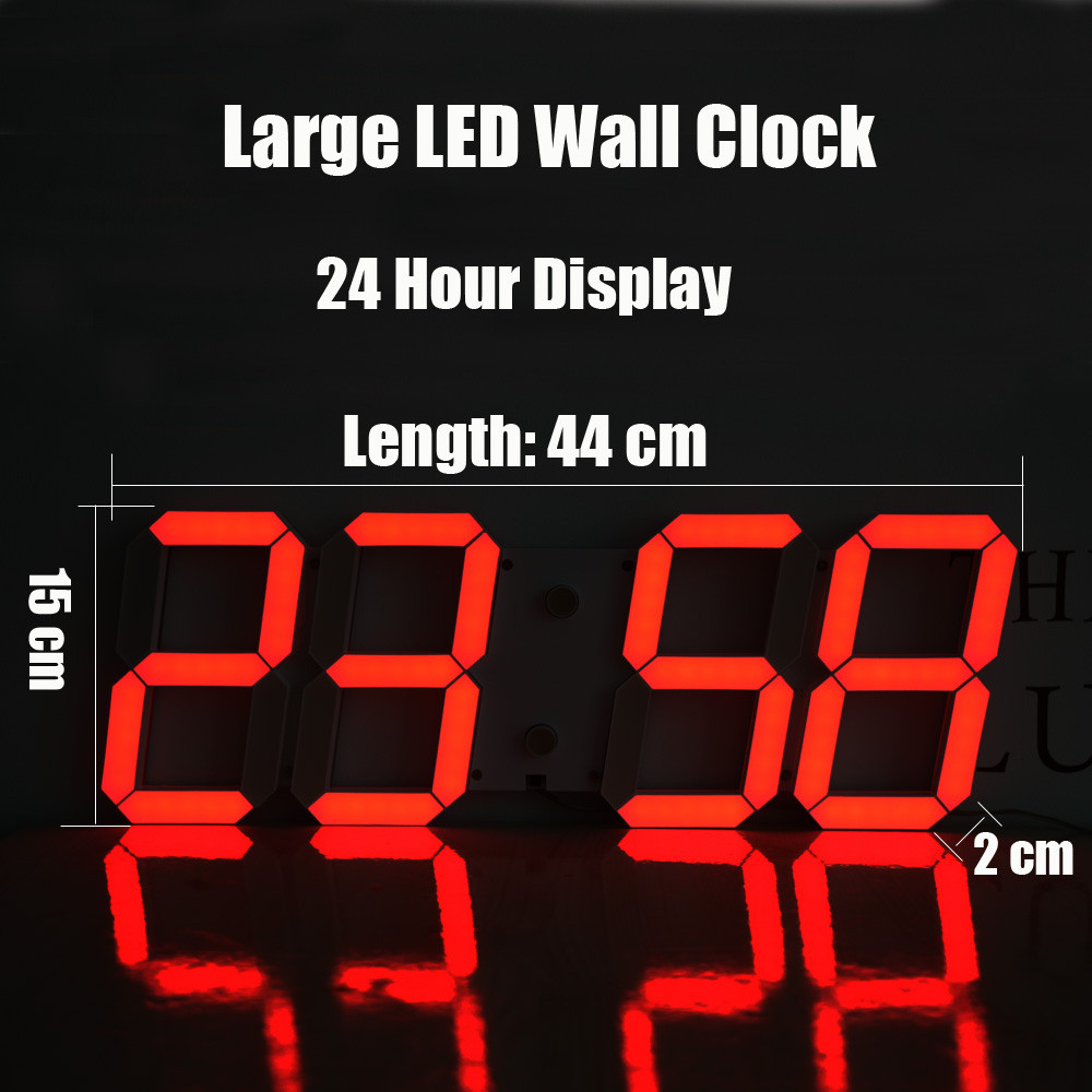 Large Display Led Wall Clock With Remote Control Countdown/up Timer ...