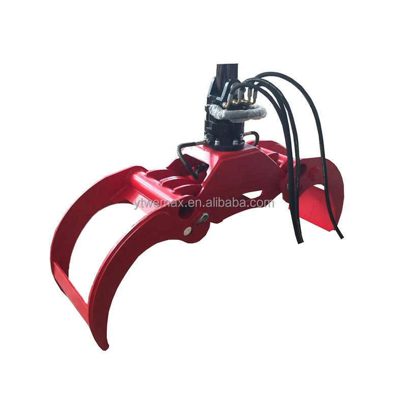 Excavator Hydraulic Wood Grapple Timber Clamp, High Quality Excavator ...