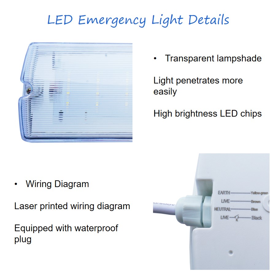 8w Wall Mounted Emergency Bulkhead Light, High Quality 8w Wall Mounted ...