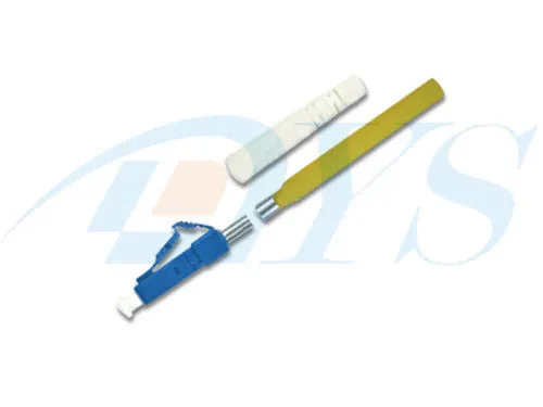 Blue / White Plastic Optical Fiber Connectors , Singlemode Simplex Lc ...