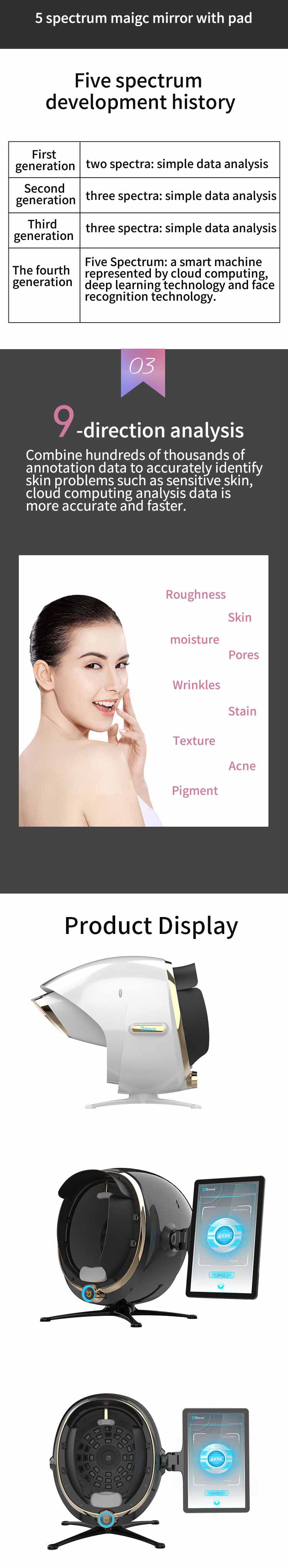 Ai Intelligent 3d Digital Facial Analysis Skin Scanner, High Quality Ai ...