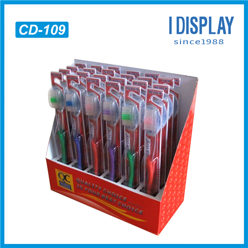 Foldable Innovative Cardboard Counter Displays For Toothbrush, High ...