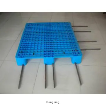 6 Runners Export Plastic Pallet With 8 Steel Tubes, High Quality 6 ...