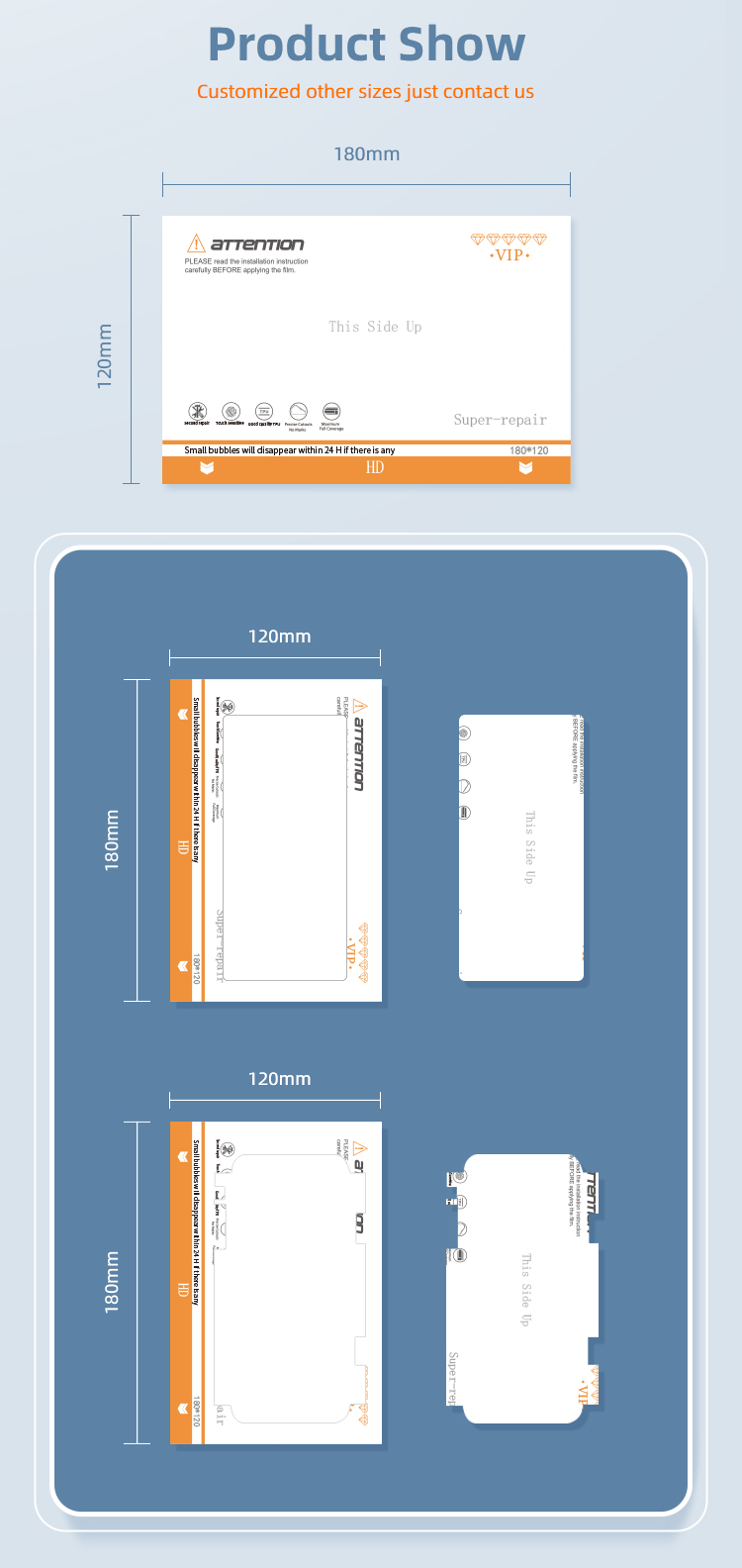 Self-healing Hd Tpu Sheets Hydrogel Phone Screen Protector, High ...