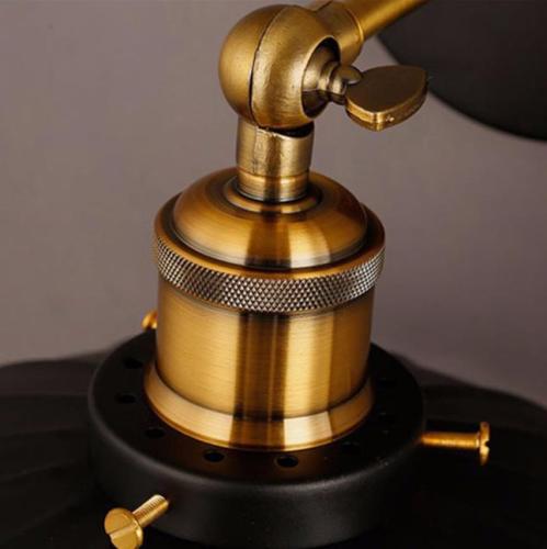 Loft American Iron Black Lampshade Wall Lamp Vintage Cage Guard Sconce ...