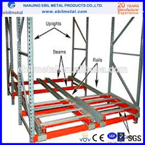Push Back Pallet Rack System, High Quality Push Back Pallet Rack System ...