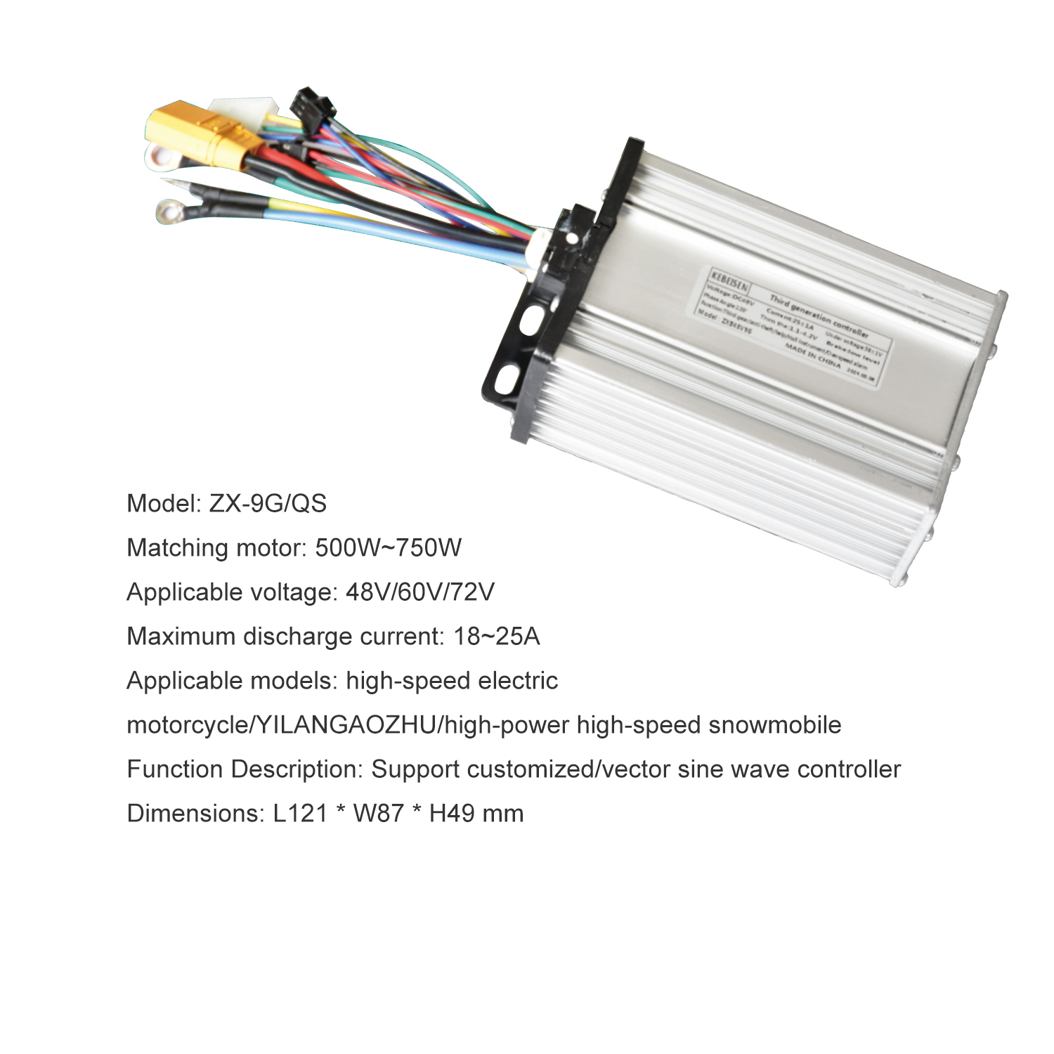 Ebike Controller 9 Mosfet Controller 500w-750w, High Quality Ebike ...