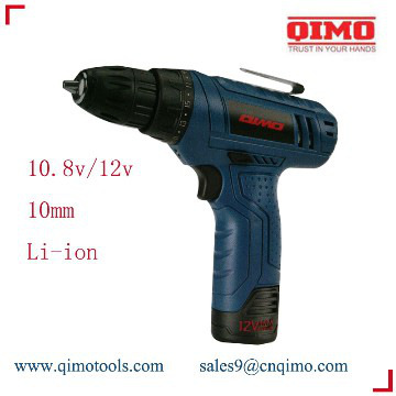Qimo 미니 충전 드릴 10.8 V / 12v 10mm 0-550r/m, Bossgoo.com의 고품질 Qimo 미니 충전 드릴 10.8 V / 12v 10mm 0-550r/m