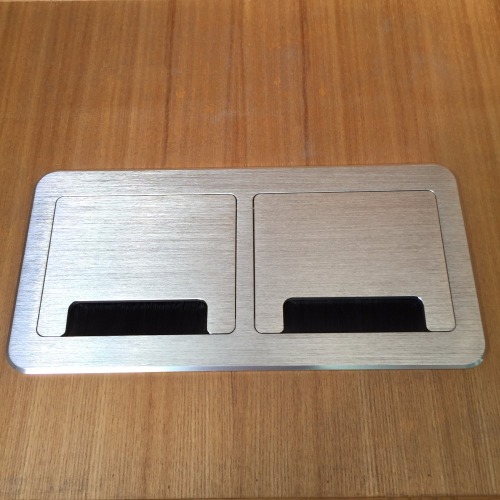 Hidden In Meeting Desk Worktop Cables Box /bushed Aluminum Worktop ...
