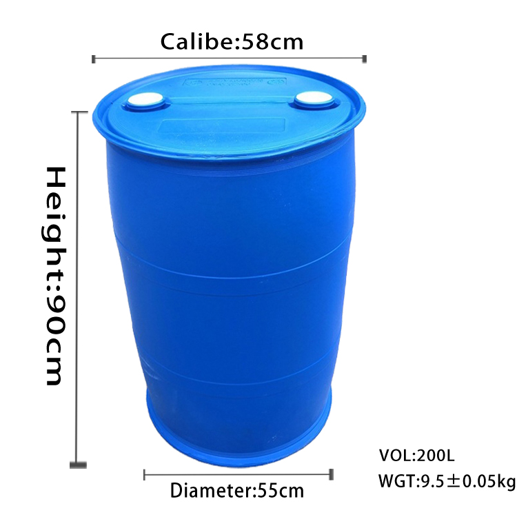 200l Double Ring Closed Plastic Bucket For Chemicals And Liquids, High ...
