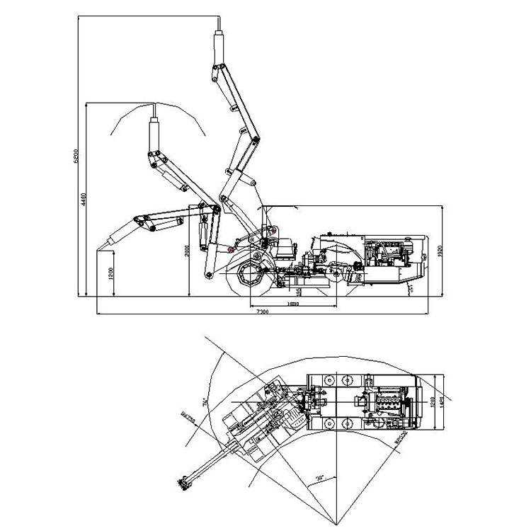 Fkqm-45 Scaling Jumbo For Underground Mine, High Quality Fkqm-45 ...