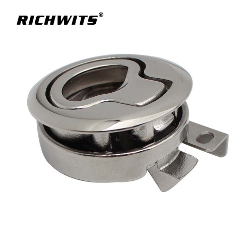 2 Inch Round Marine Locking Latch Stainless Steel 316 Flush Pull Ring ...