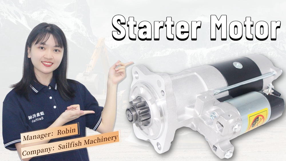 Excavator Starter Motor 6m70 6m60 M009t60971a M9t60971a M9t60971 ...