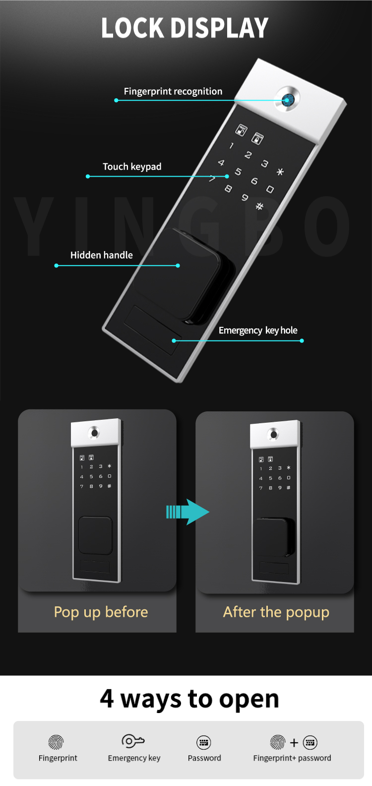 Mini Smart Hidden Handle Safe Box คุณภาพสูง Mini Smart Hidden Handle ...
