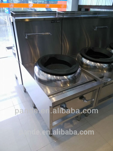 Restaurant Kitchen Commercial Gas Range With Wok Burner, Gas Wok Range ...