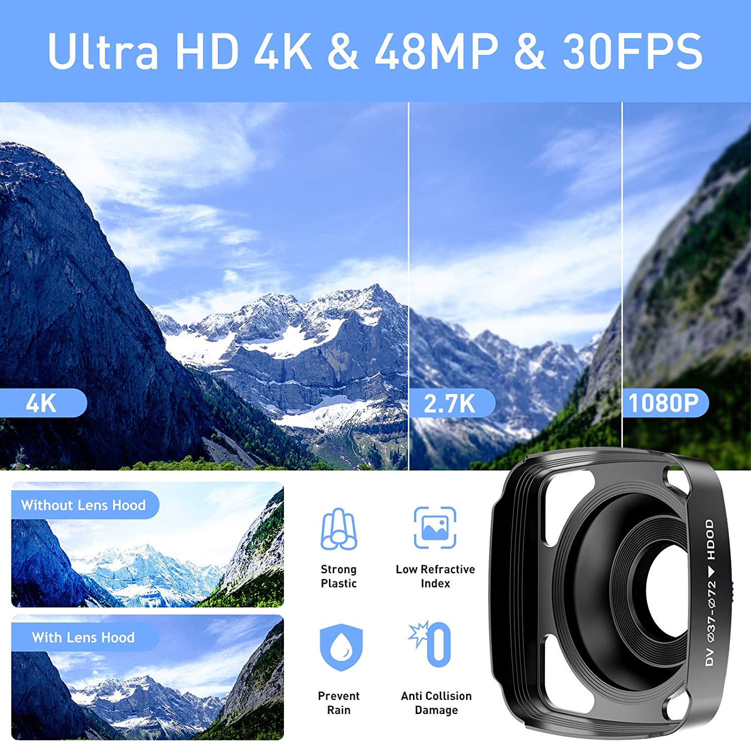 Ultra Hd 4k Night Vision Vlogging Camera With 48mp & 16x Digital Zoom ...