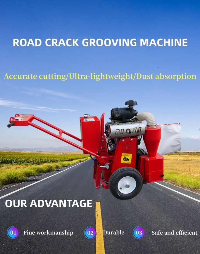 New Fnd-k25a Concrete Asphalt Crack Grooving Machine With Dust Removal ...