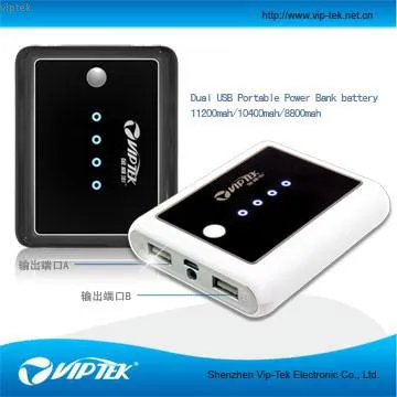 Viptek 10400mah 듀얼는 Usb 휴대 전화 전원 은행 충전기, Bossgoo.com의 고품질 Viptek ...