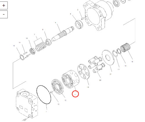 Komatsu Wa470-6 펌프 실린더 블록 708-7s-13120, Bossgoo.com의 고품질 Komatsu Wa470 ...