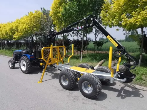 Hydraulic Timber Loading Traile Wood Trailer, High Quality Hydraulic ...