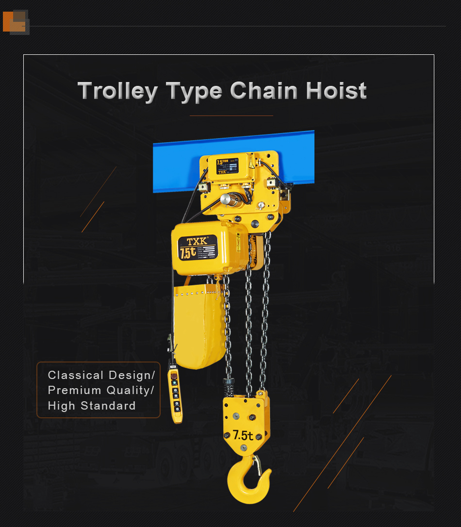 7.5 Ton Electric Chain Lifting Hoist With Inverter - Txk Er2 ...
