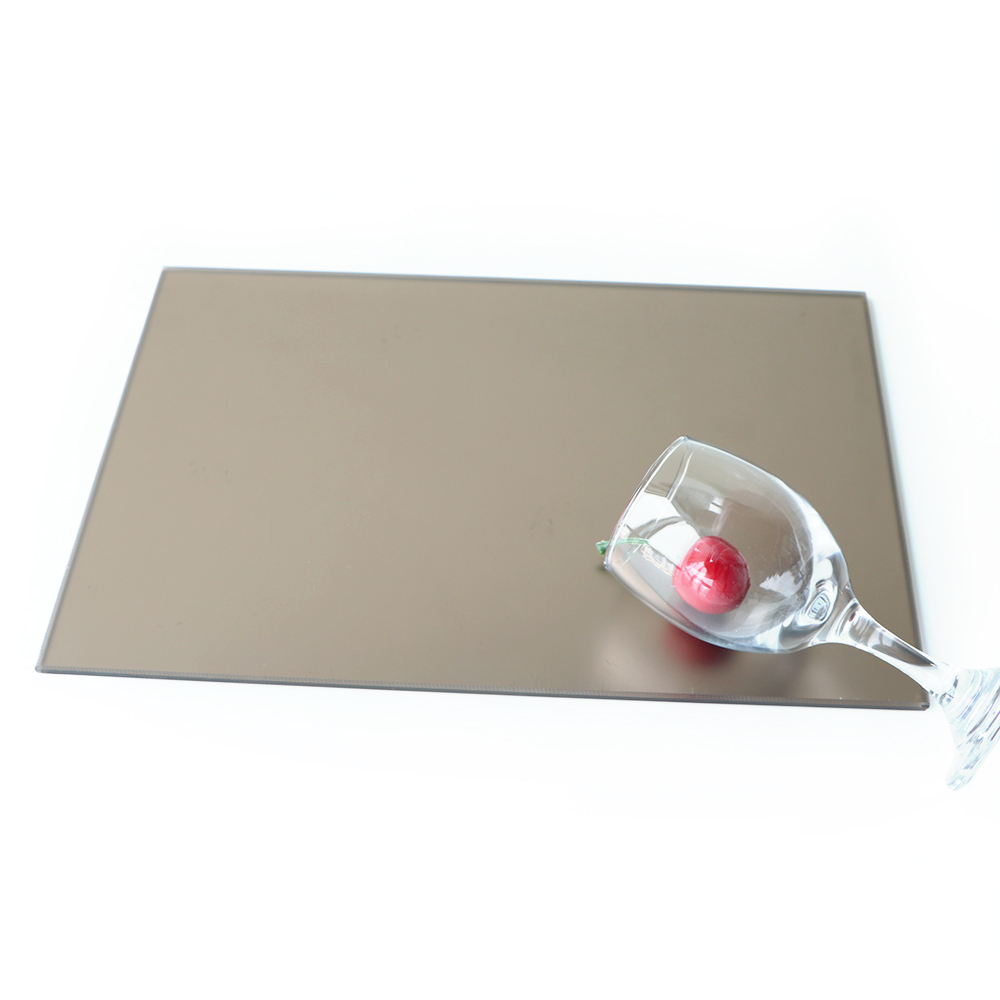 Standard Large Size Frameless Acid Etched Frosted Bronze Mirror, High ...