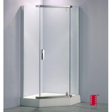 Pentagon Shower Enclosure With Single Pivot Door, High Quality Pentagon ...