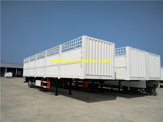 40 Ton Tri-axle Box Van Trailers, High Quality 40 Ton Tri-axle Box Van ...