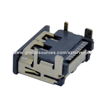 Hdmi 19p Receptacle, Right Angle Smd Type With Covernew, High Quality ...