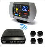4 Sensors Wireless Parking Sensors For Cars , Led Parking System 2.0m ...
