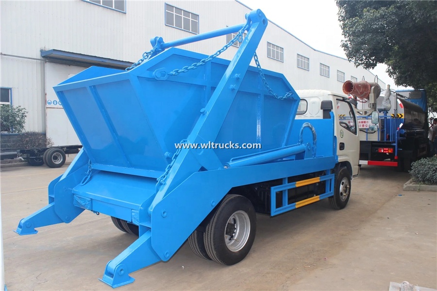 Mini Skip Loader Machine 4m3 Swing Arm Garbage Truck For Sale, High ...