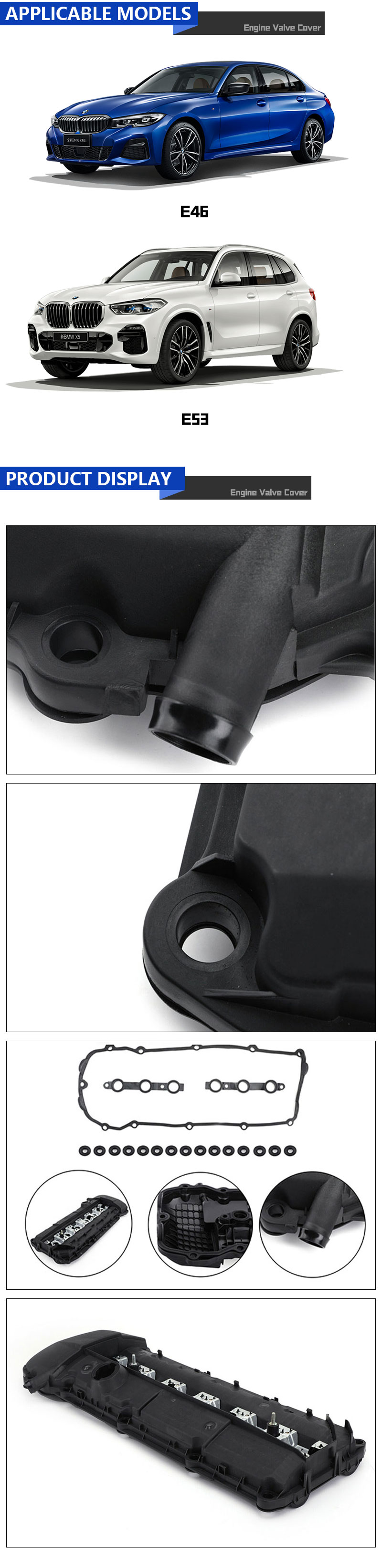 Factory Wholesale Valve Chamber Rocker Cover For Bmw E46 & E53 Engine ...