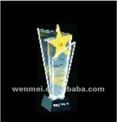 Acrylic Trophy With Star Shape , Acrylic Medal, High Quality Acrylic ...