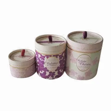 Cylinder-shaped Box, Art Paper With Velvet Ribbon, Multifunction ...