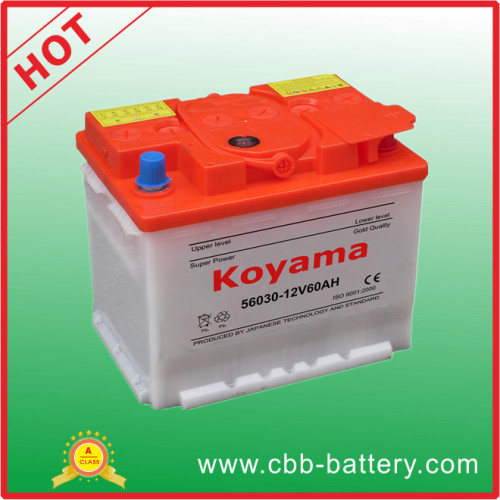 Din60 Dry Charged Starter Battery -12v60ah (56030), High Quality Din60 ...
