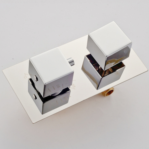 8" Temperature Digital Display Bath Shower Faucets Triple Thermostatic ...