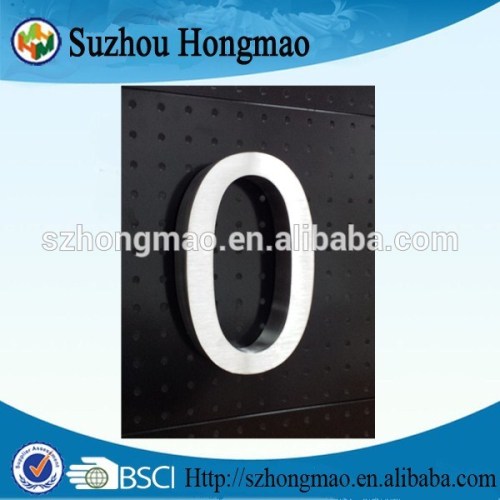 3d Brushed Stainless Steel House Number, High Quality 3d Brushed ...
