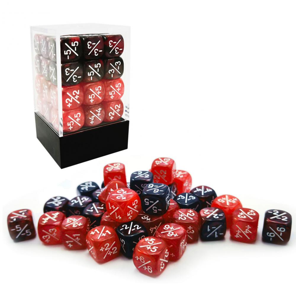 Positive and Negative Dice Counters Set, Small Token Dice Loyalty Dice ...