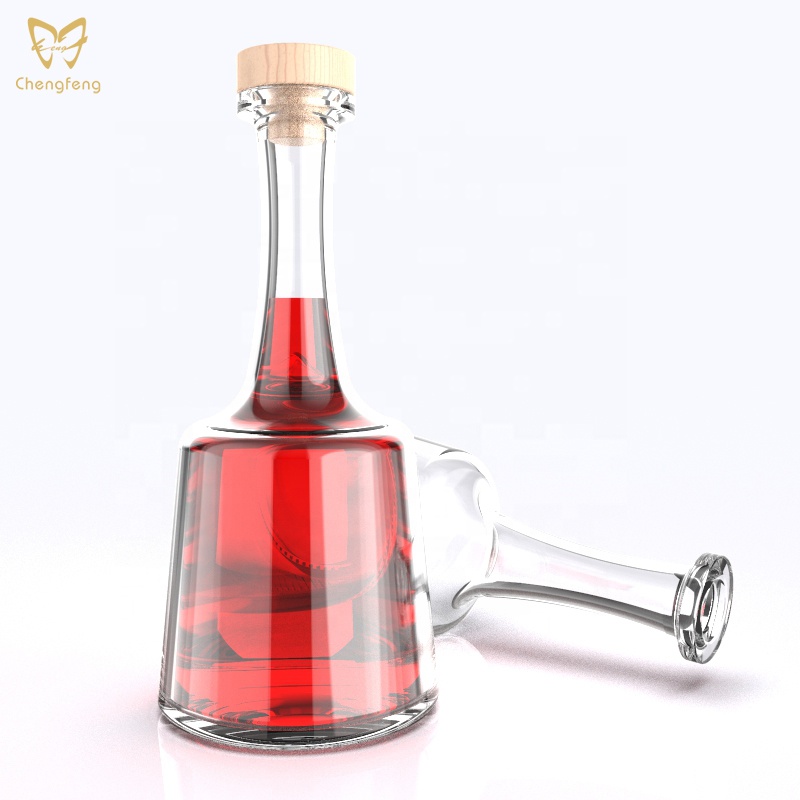 Long Neck Lead-free Glass Whiskey, Gin, Vodka Bottles - Small Quantity ...