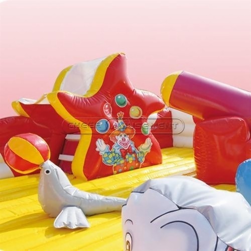 Circus Clown Theme Inflatable Fun City Amusement Equipment, High ...