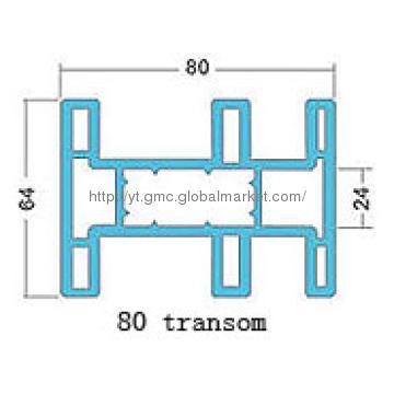 80 Transom Upvc Profile For Sliding Windows And Doors, High Quality 80 ...