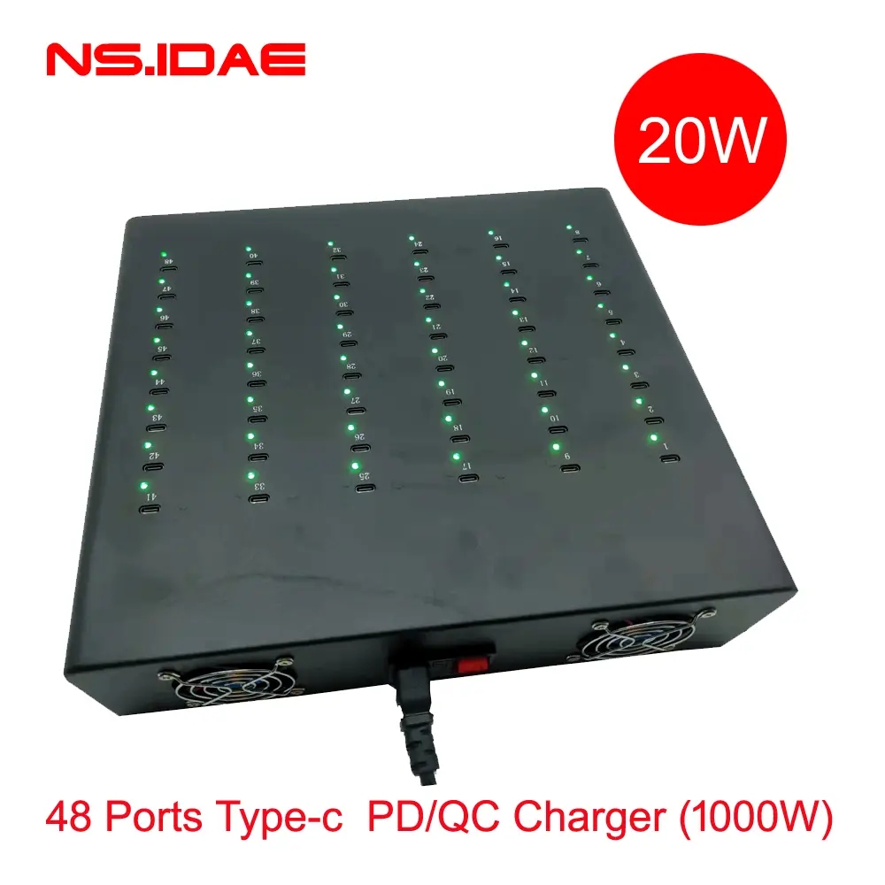 48-port Usb C Pd/qc 1000w High Power Charger คุณภาพสูง 48-port Usb C Pd ...