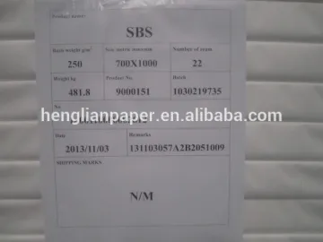 Sbs Board Food Grade, High Quality Sbs Board Food Grade on Bossgoo.com