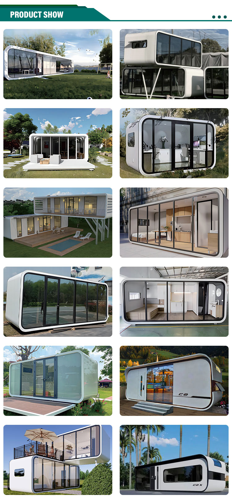 Modern Modular 20ft Pod Movable House, High Quality Modern Modular 20ft ...