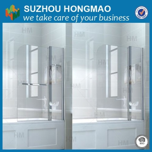 6mm Glass Folding Bath Shower Screen, High Quality 6mm Glass Folding ...