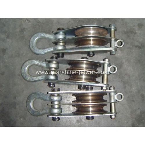 Double Wheel Rope Pulley Lifting Pulley Wheels China Manufacturers ...